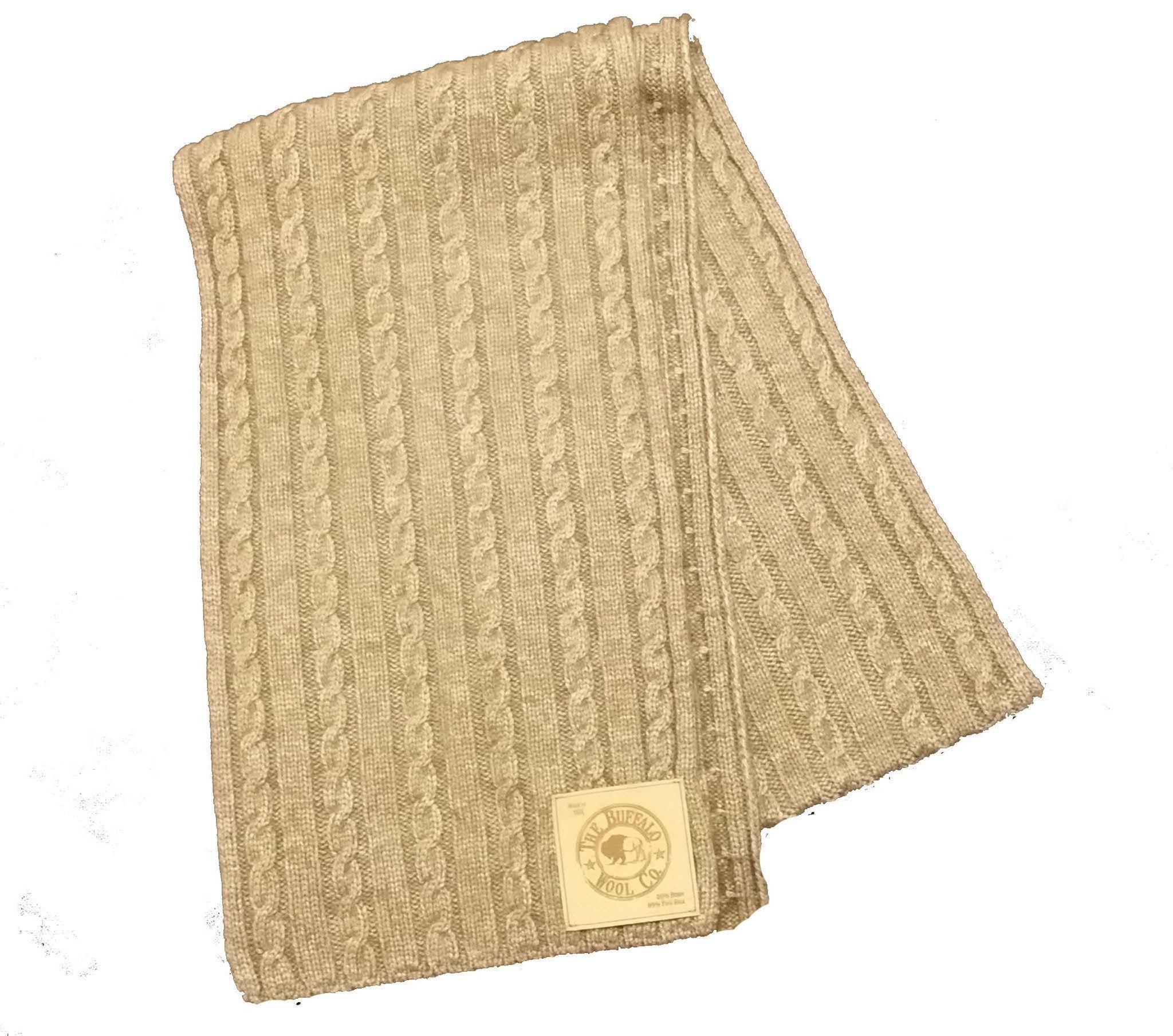 Bison/silk scarf – The Buffalo Wool Co.